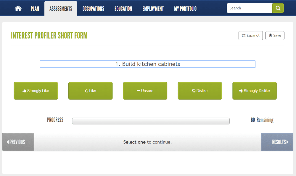 mSC Interest Profiler - WIN Learning Resource Center